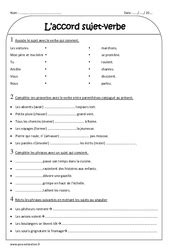 Sujet Du Verbe Ce2 Exercices A Imprimer Pass Education Images