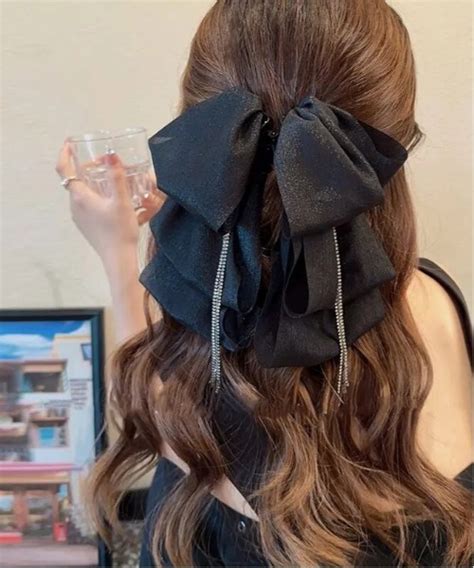 Port（ポート）の「ボリューム ビッグ リボン バンス クリップ（バレッタヘアクリップ）」 Wear