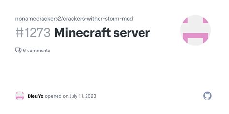 Minecraft Server · Issue 1273 · Nonamecrackers2crackers Wither Storm