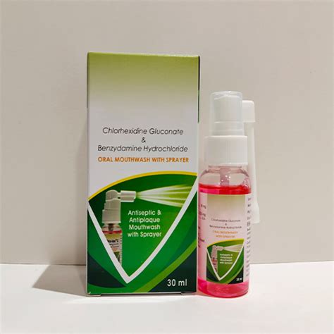 Leading Chlorhexidine Gluconate 18 Mg Benzydamine Hydrochloride 225
