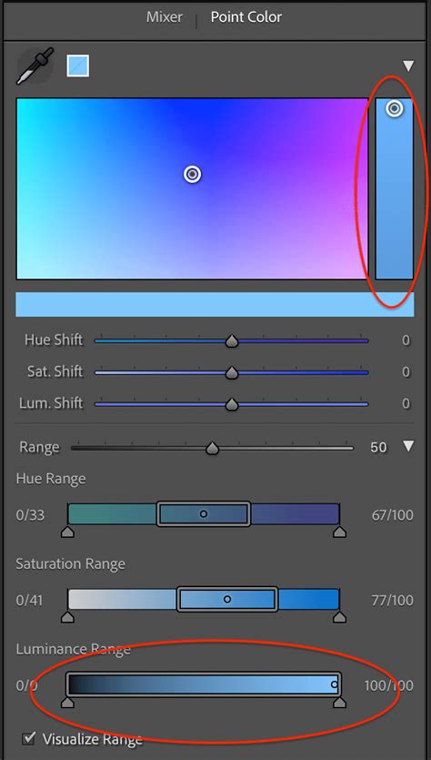 Solved Point Color Luminance Range Adjustment Adobe Community 14150773