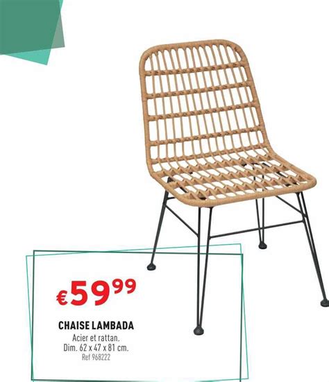Promo Chaise Lambada Chez Trafic Icataloguefr