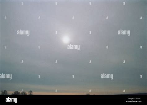 Altostratus Translucidus Extensive Sheet Of Clouds Translucent Layer Revealing The Position Of