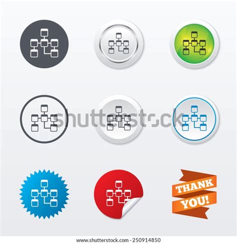 Database Sign Icon Relational Database Schema Stock Vector Royalty