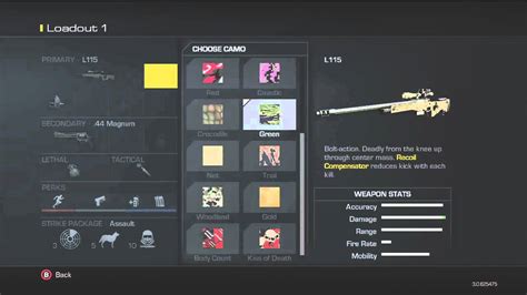 call of duty ghost all unlockable gun camos gold camo youtube