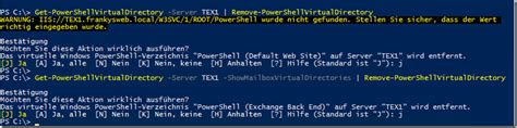 Exchange Management Shell Startet Nicht PowerShell VDir Frankys Web