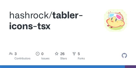 GitHub Hashrock Tabler Icons Tsx