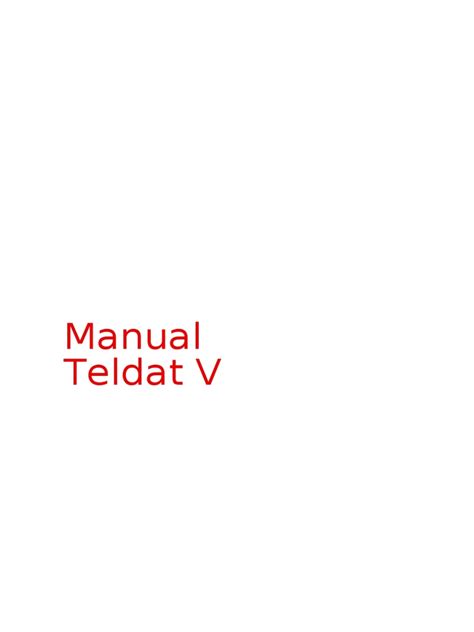 Manual Teldat V Pdf Inalámbrico Interfaz De Línea De Comando