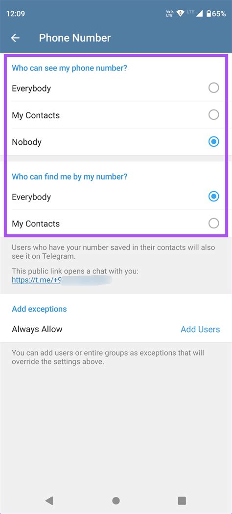 How To Create Phone Number Link On Telegram Guiding Tech