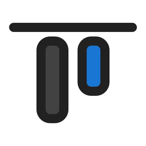 Top Alignment Generic Outline Color Icon
