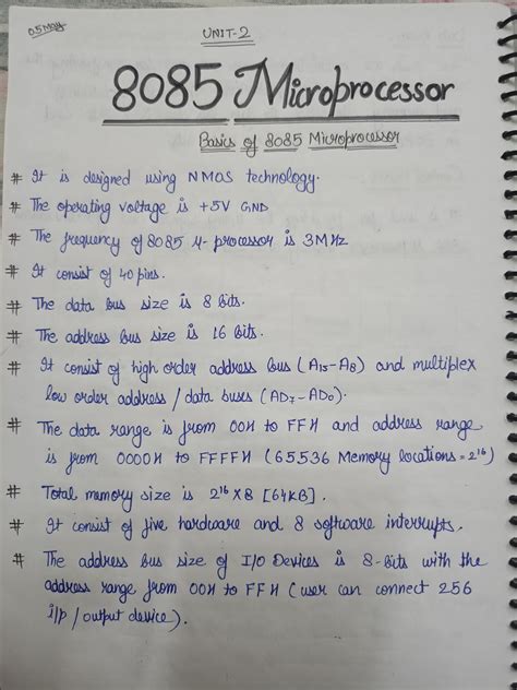 Microprocessor 24 8085 Architecture Btech Cse 2nd Year Aktu