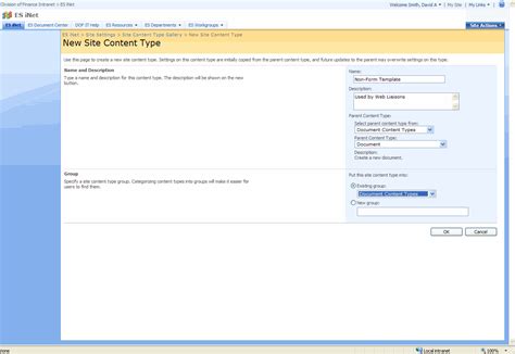 Adding Templates To New Button In Document Libraries David Andrew Smith