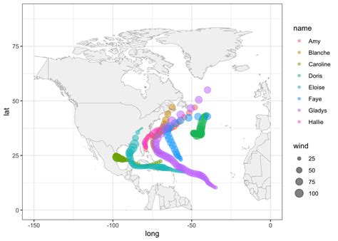 17 Basic Maps Tidy Hurricanes