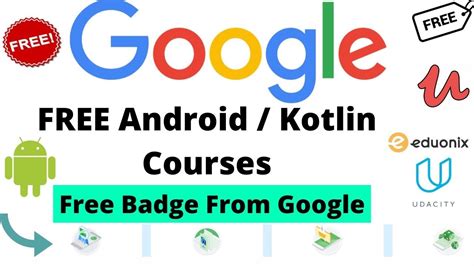 Free Android Development Course By Google Udemy Eduniox Udacity Android Kotlin Developer