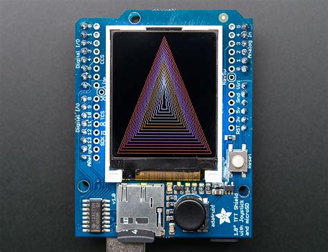 Adafruit 18″ 18 Bit Color Tft Shield Wmicrosd And Joystick