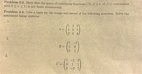 solved problem 2 3 show that the space of continuous
