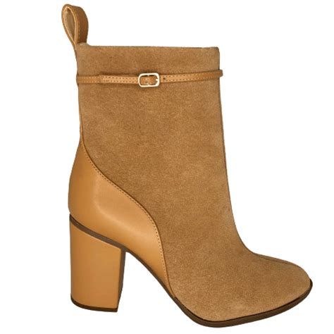 Bota Maria Canela Salto Bloco Suede Maria Canela