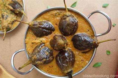Hyderabadi Bagara Baigan Indian Eggplant Curry Bliss Of Cooking