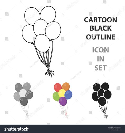 Balloon Icon Cartoon Single Gay Icon Stock Vector Royalty Free 706929871