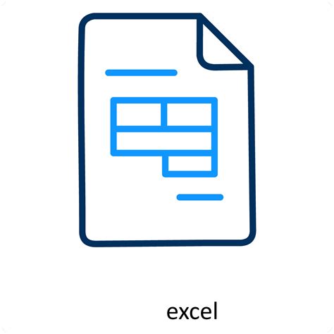 Excel And Database Icon Concept 25904059 Vector Art At Vecteezy