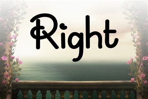 Right Font