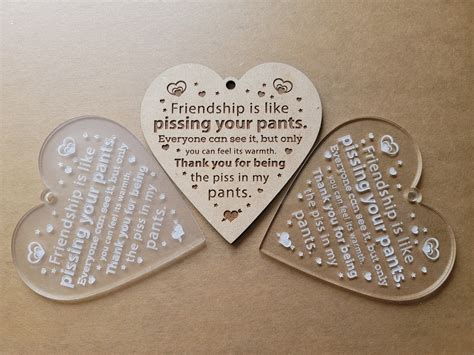Friendship Pissing Your Pants Christmas Ornament Nani Design