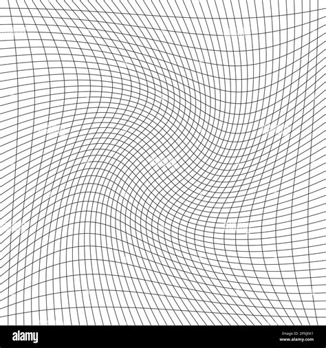Grid Mesh Lattice Grating With Distort Deform Effect Distortion