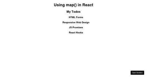 03 Using Map In React Codesandbox