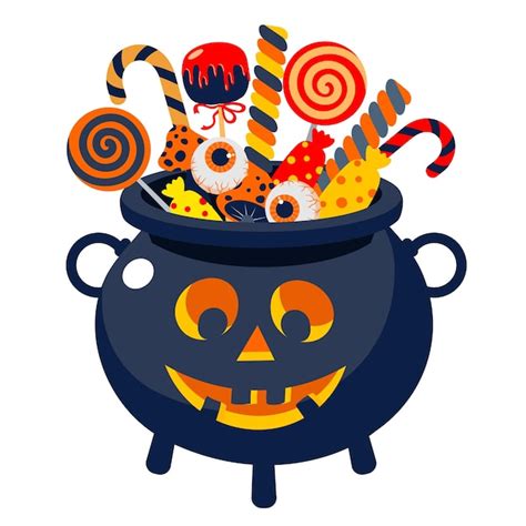 Trick Treat Candy Cauldron Images Free Download On Freepik