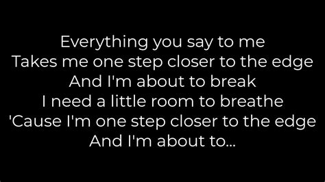 Linkin Park One Step Closer Lyrics Youtube