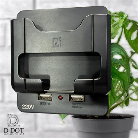 Mobile Holder With Usb Sockets Convenient Charging And Storage Solut