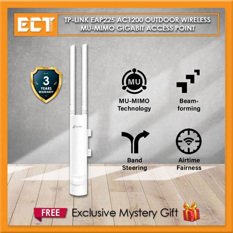 TP Link EAP225 AC1200 Outdoor Wireless MU MIMO Gigabit Access Point