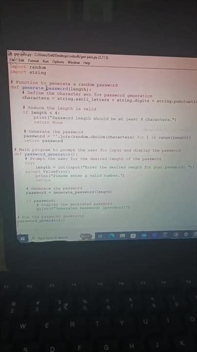 Dipanshu Shukla On Linkedin Python Password Generator A Simple Tool To Create Secure Random