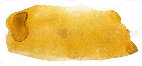 黄色的水彩污点