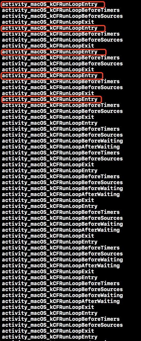why does cfrunloopactivity behave differently in ios and macos stack