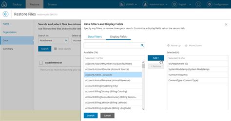 Step 4 Select Files To Restore Veeam Backup For Salesforce User Guide