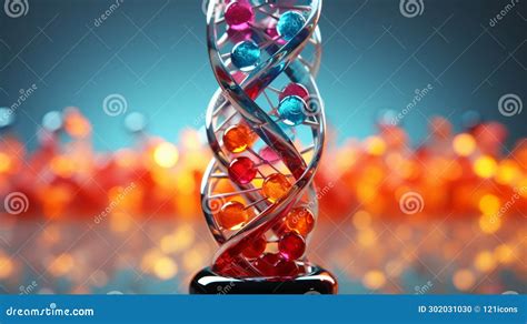 Genome 3d In The Structure Of Dna Genome Sequence Telomere Is A Repeating Sequence Of Double