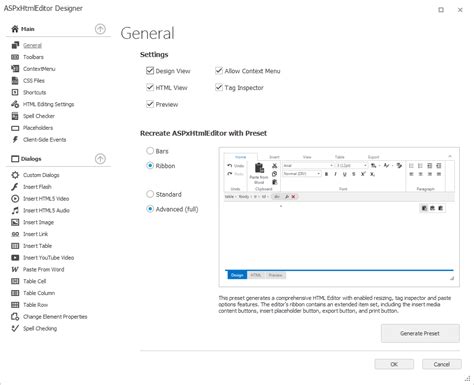 Html Editor Designer Aspnet Web Forms Controls Devexpress