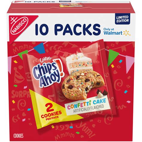 Chips Ahoy Chewy Confetti Cake Cookies With Rainbow Sprinkles 10