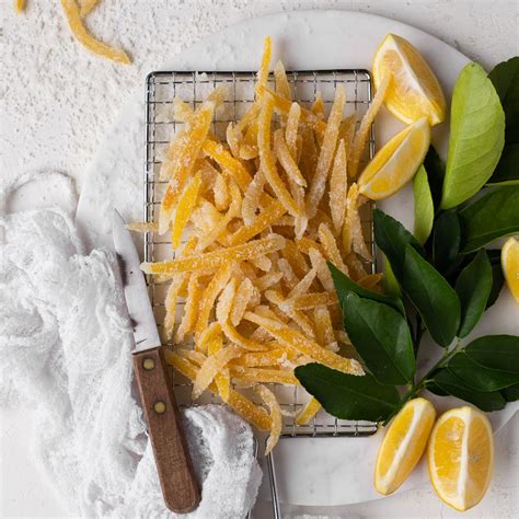 Candied Lemon Peel Recipe Bright Eyed Baker