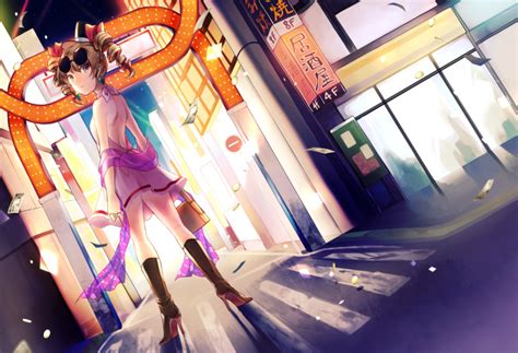 Safebooru 1girl Backless Dress Backless Outfit Bag Bangs Bare Arms