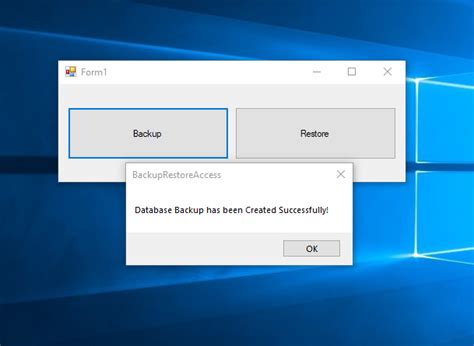 How To Backup And Restore Ms Access Database Using Vb Net Sourcecodester