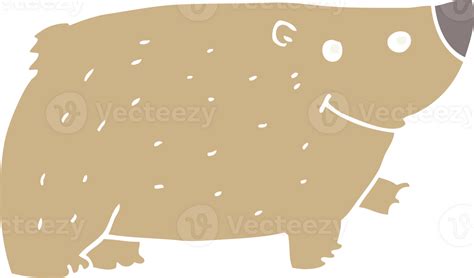 Flat Color Style Cartoon Bear 42328081 Png