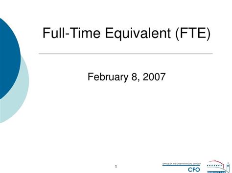 PPT Full Time Equivalent FTE PowerPoint Presentation Free Download ID 3397508