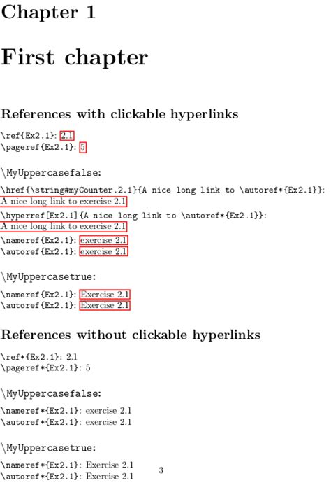 Cross Referencing Internal Reference To An Exercisetheorem Not To A Section Tex Latex