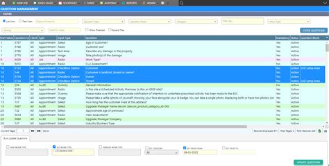Bulk Question Management Dataforce Documentation