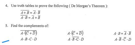 Solved 4. Use truth tables to prove the following (De | Chegg.com