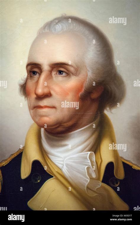 Oil Painting Of President George Washington 1st President United