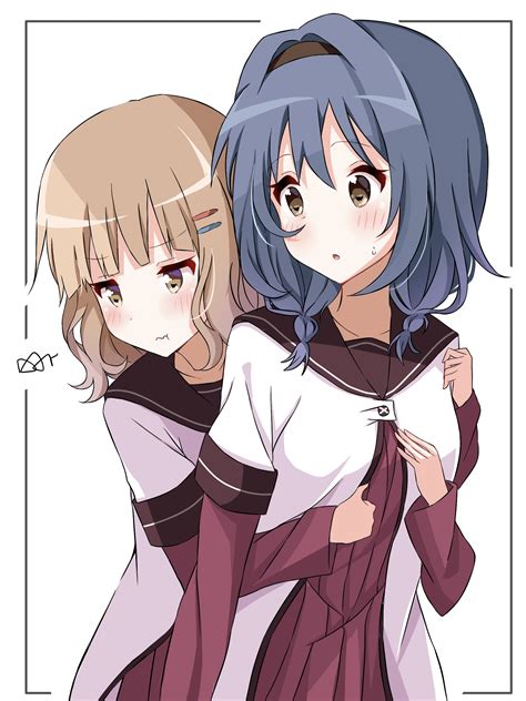 Oomuro Sakurako And Furutani Himawari Yuru Yuri Drawn By Harumiya Meron Danbooru