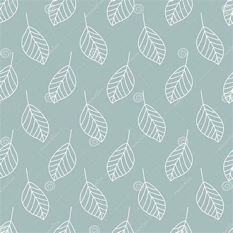 Leaf Seamless Pattern Repeating Leaves Green Background Repeated Nature Patern Design Prints